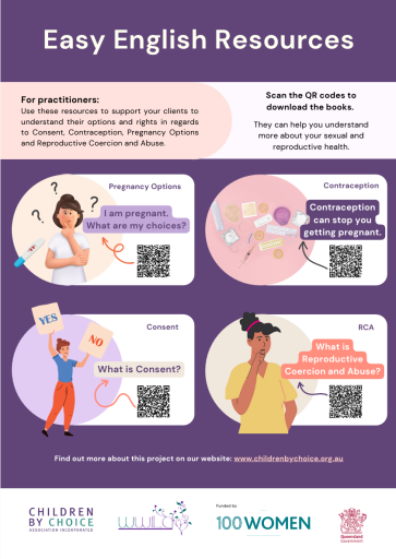 Easy English Sexual & Reproductive Health Resources - Children by Choice